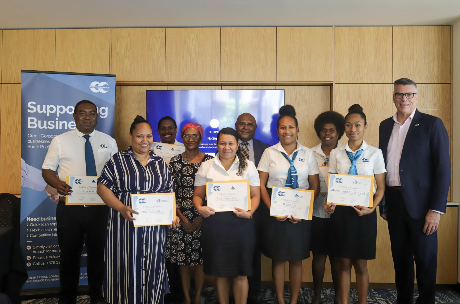 Students complete internship program with CreditBank PNG | Credit Bank
